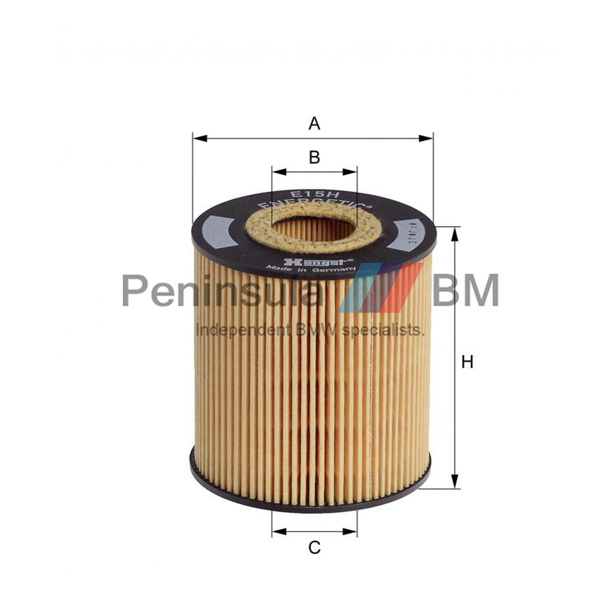 BMW Oil Filter X5 E53 M57 Diesel - Hengst 11422247392 — Peninsula BM