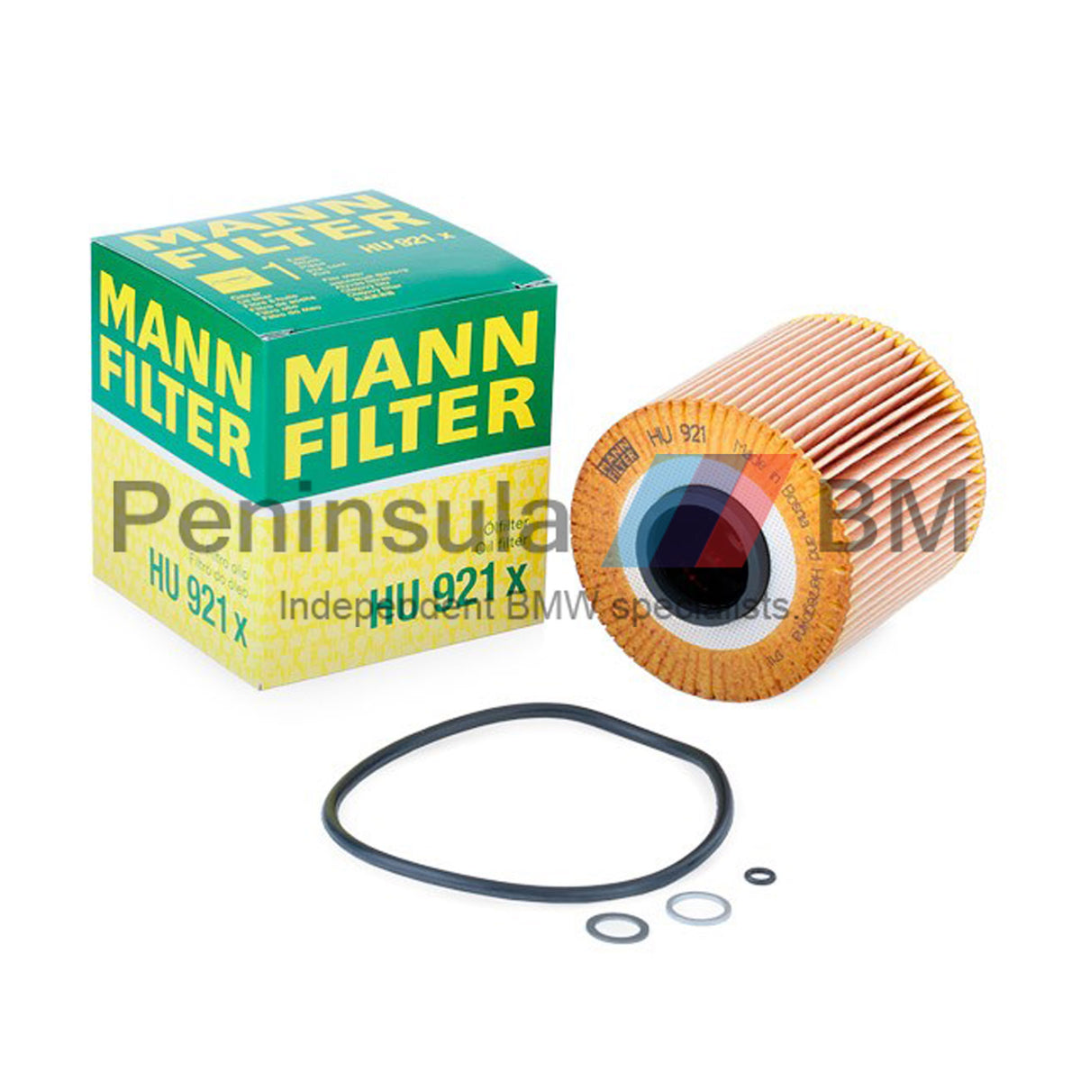 BMW Oil Filter E30 E36 E34 M40 M42 M43 MANN FILTER HU921X 11421727300 — Peninsula BM