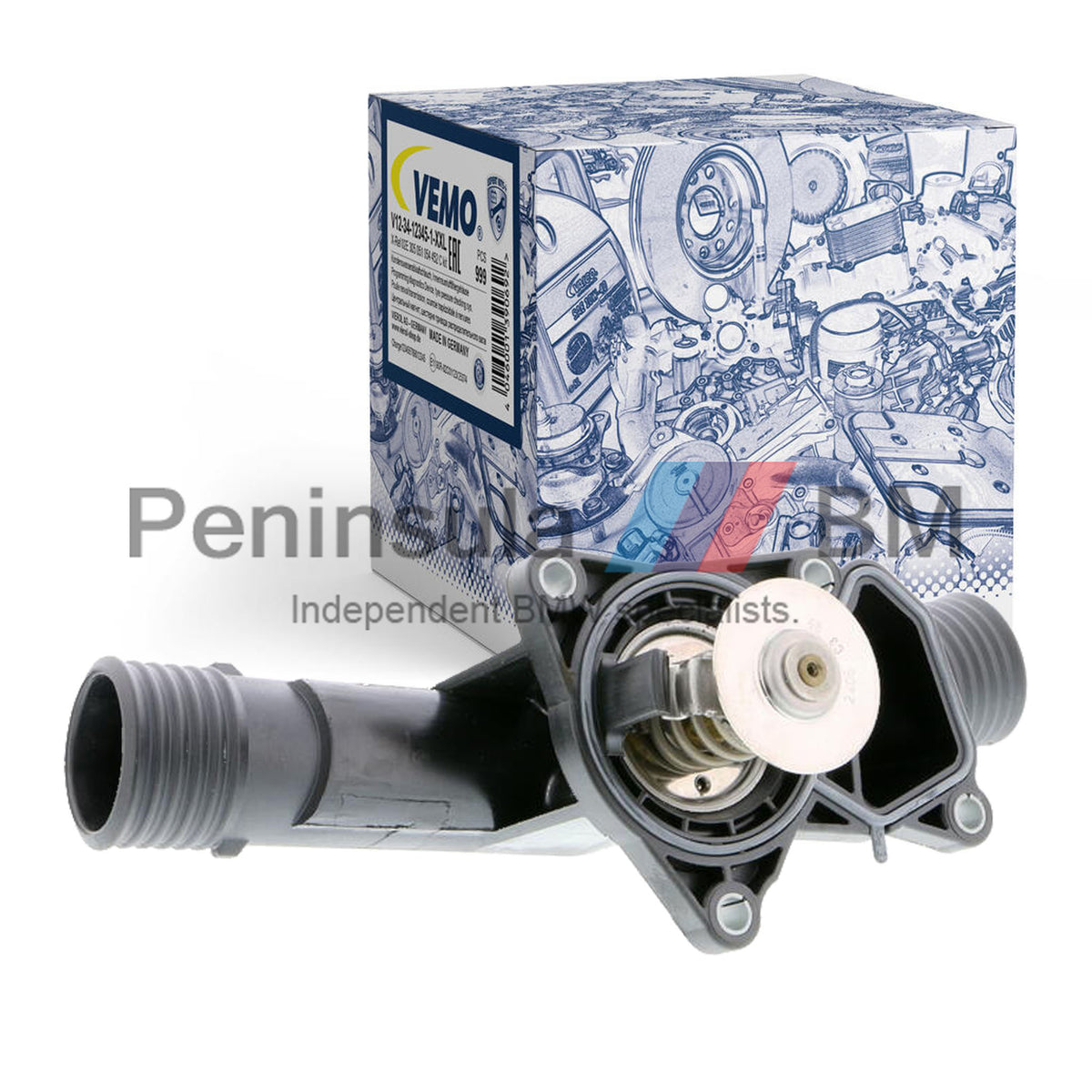 BMW Thermostat Housing with Thermostat 95 DEG E36 Z3 M44 VEMO 11531743 ...