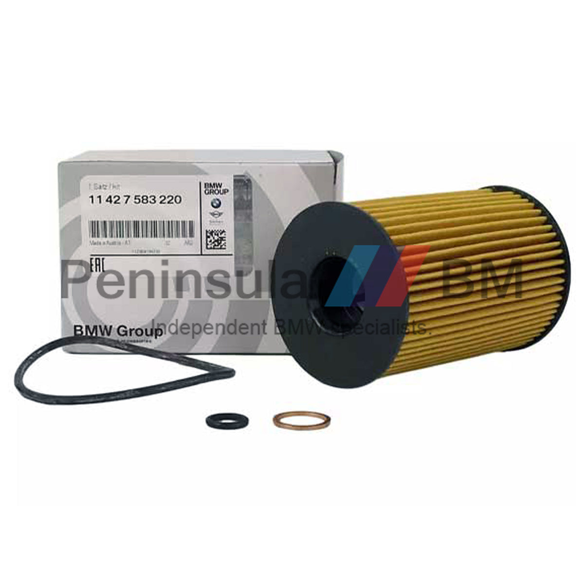 BMW Oil filter F07 F10 F12 F01 X5 X6 N63 N63N GENUINE 11427583220 ...