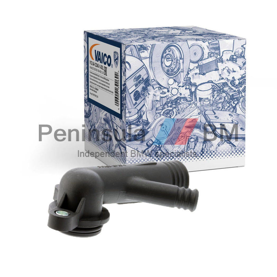 BMW Coolant Connector Rear E36 Z3 M43 M44 VAICO 11531743679 — Peninsula BM
