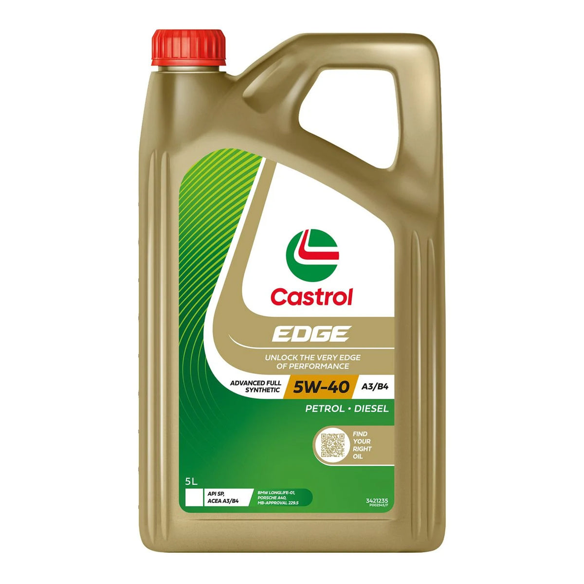 BMW Engine Oil Castrol Edge A3/B4 5W-40 LL01 3421235 — Peninsula BM