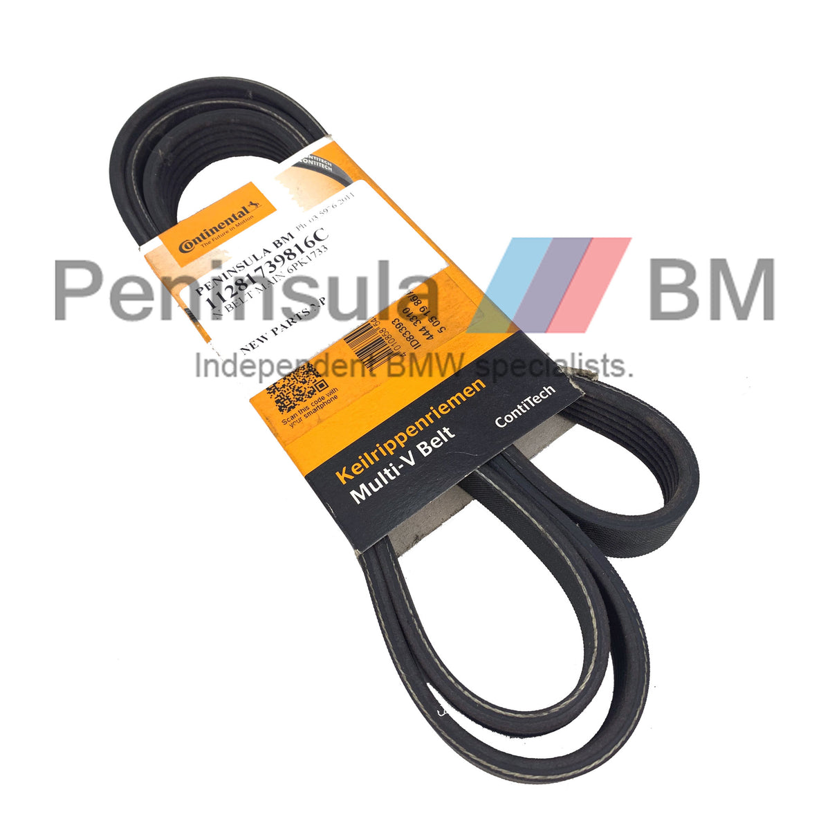 BMW Ribbed V-Belt 6PK1733 Water Pump/Alternator E36 E46 Z3 M43 M44 112 ...