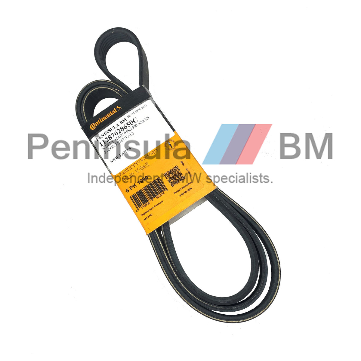 BMW Ribbed V-Belt 6PK1990 Alternator/AC/Power Steering N52 N53 1128762 ...
