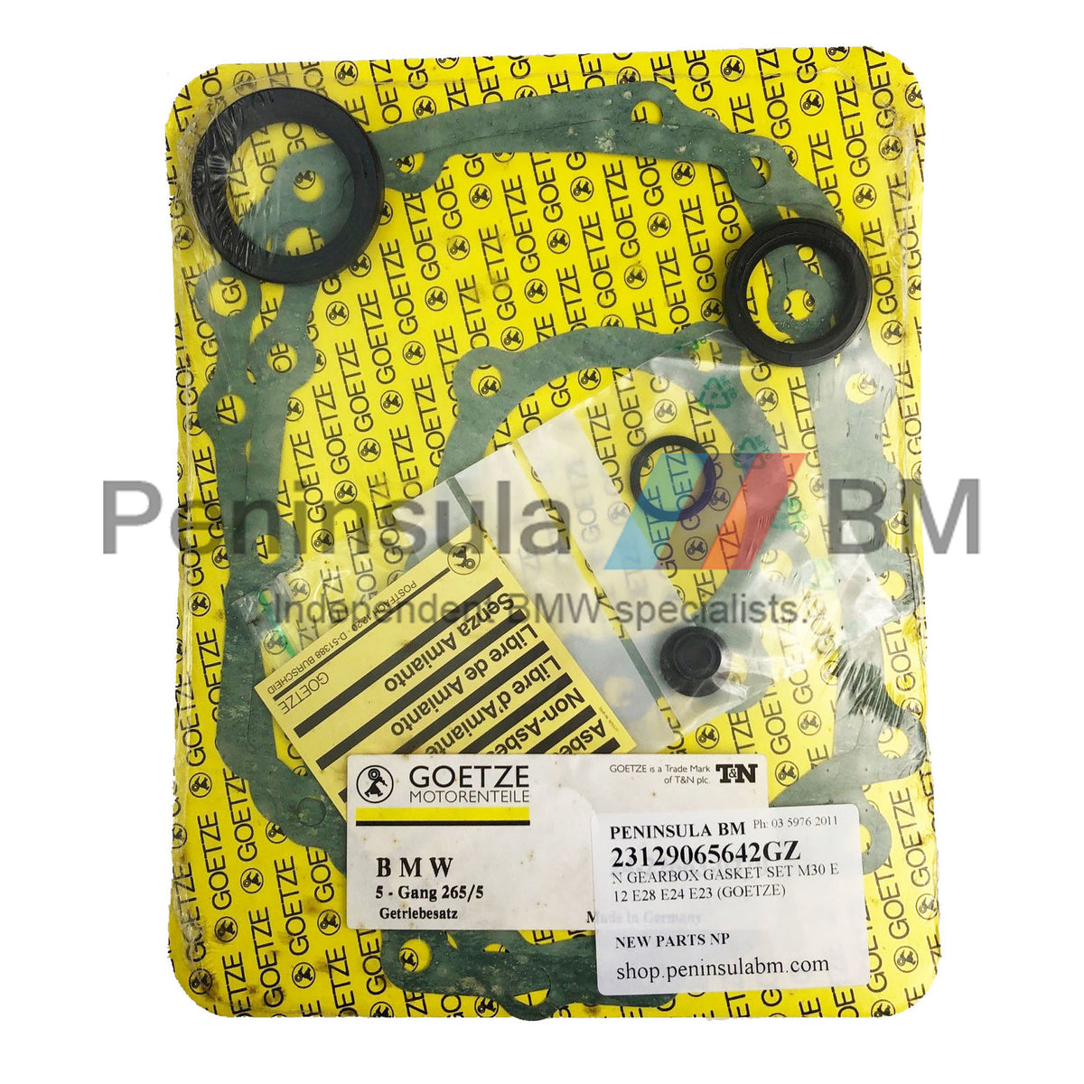 BMW Gasket Set Manual Gearbox E12 E28 3.0CSL E24 2500 E23 M30 23129065 ...
